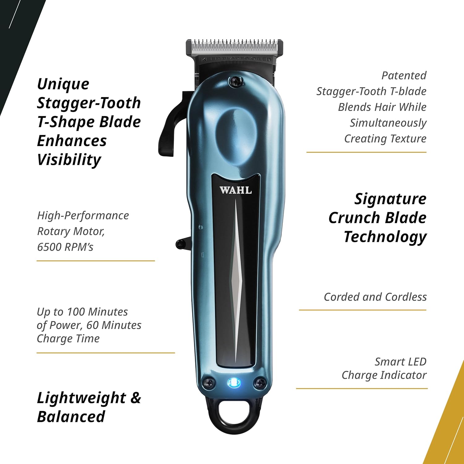 WAHL Super Taper X™ Cordless Hair Clipper – Professional Barber Trimmer ...