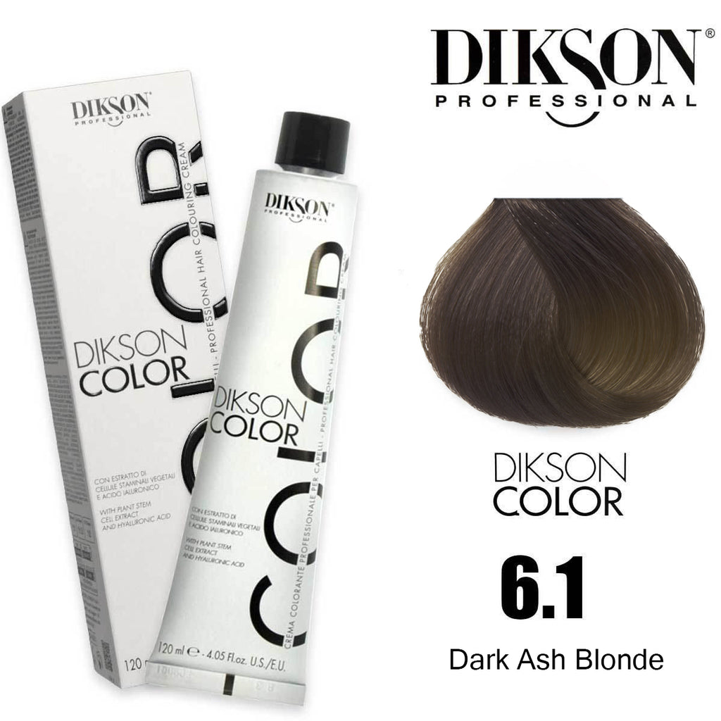 Dikson color 120ml – Shade 6.1 (Dark Ash Brown) – Milia Cosmetics
