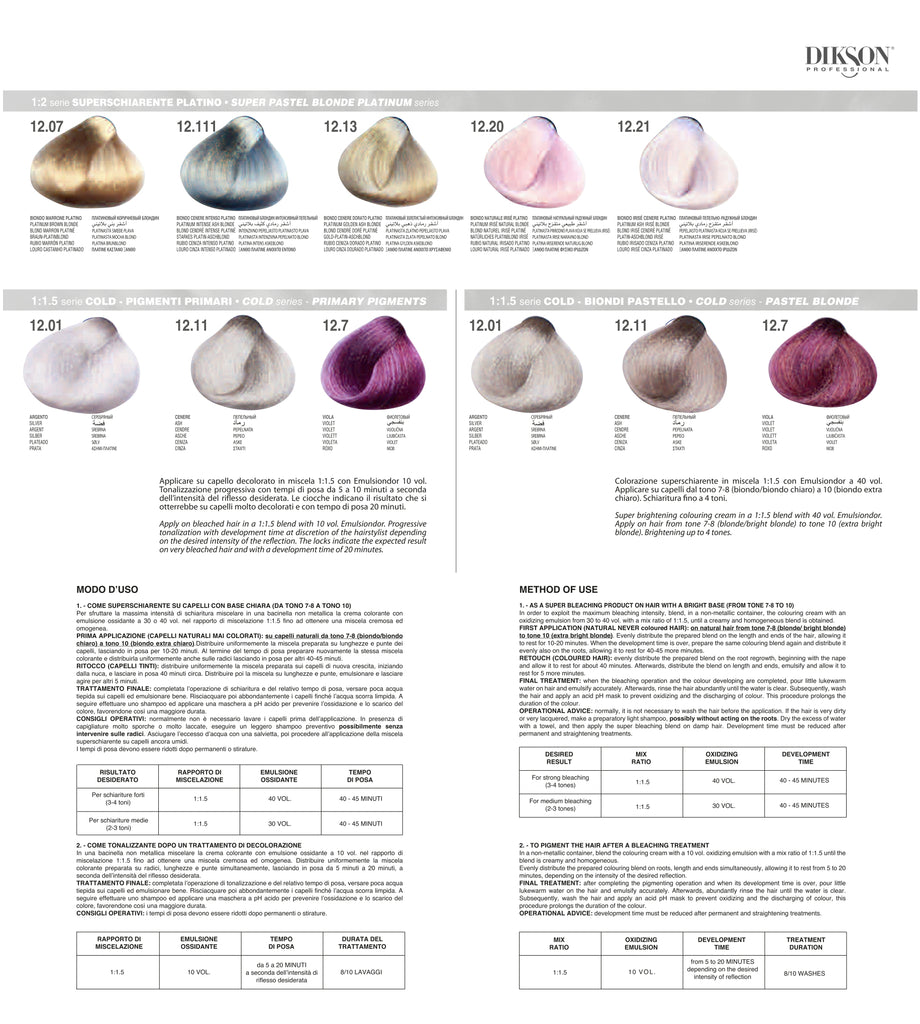 Dikson Color Chart - Discover Your Perfect Shade