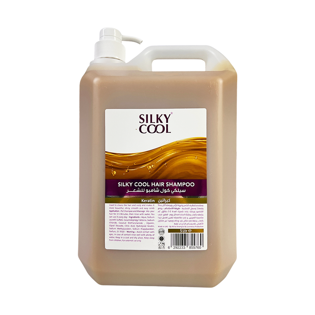 Silky Cool 5 Liter Professional Hair Shampoo – Nourishing Bulk Shampoo ...