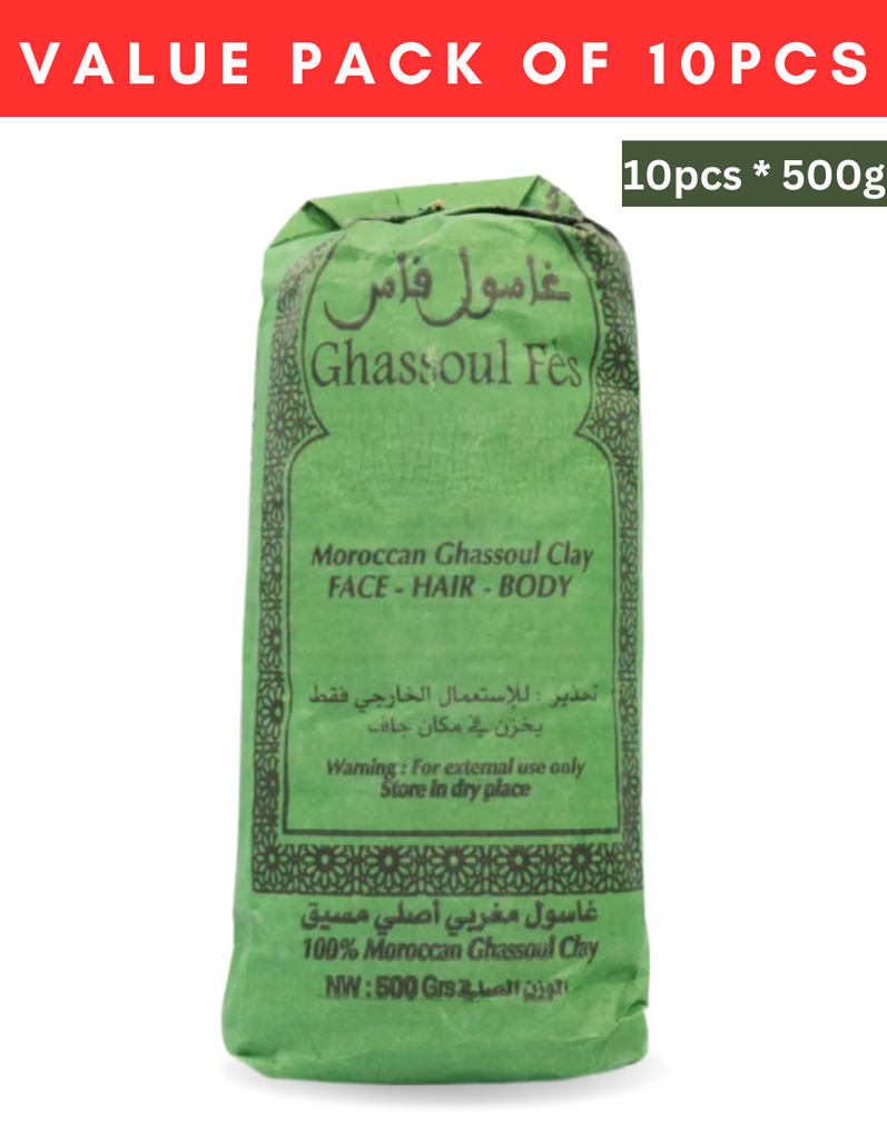 Shop Moroccan Ghassoul fes Face & Body Moroccan Clay - 500g | Detoxify ...