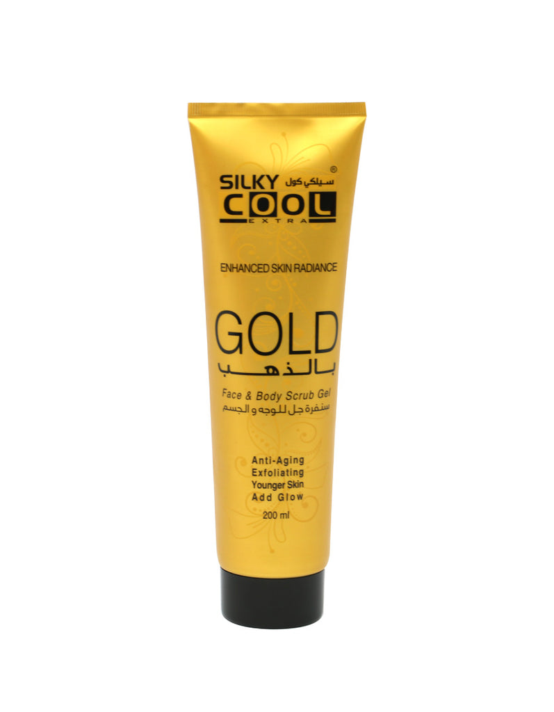 Buy Silky Cool Face & Body Scrub Gel Gold in UAE | Brighten and ...