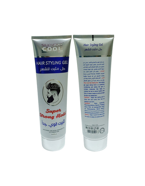 Silky Cool Hair Styling Gel Tube 275 Ml - Super Strong Hold – Milia ...