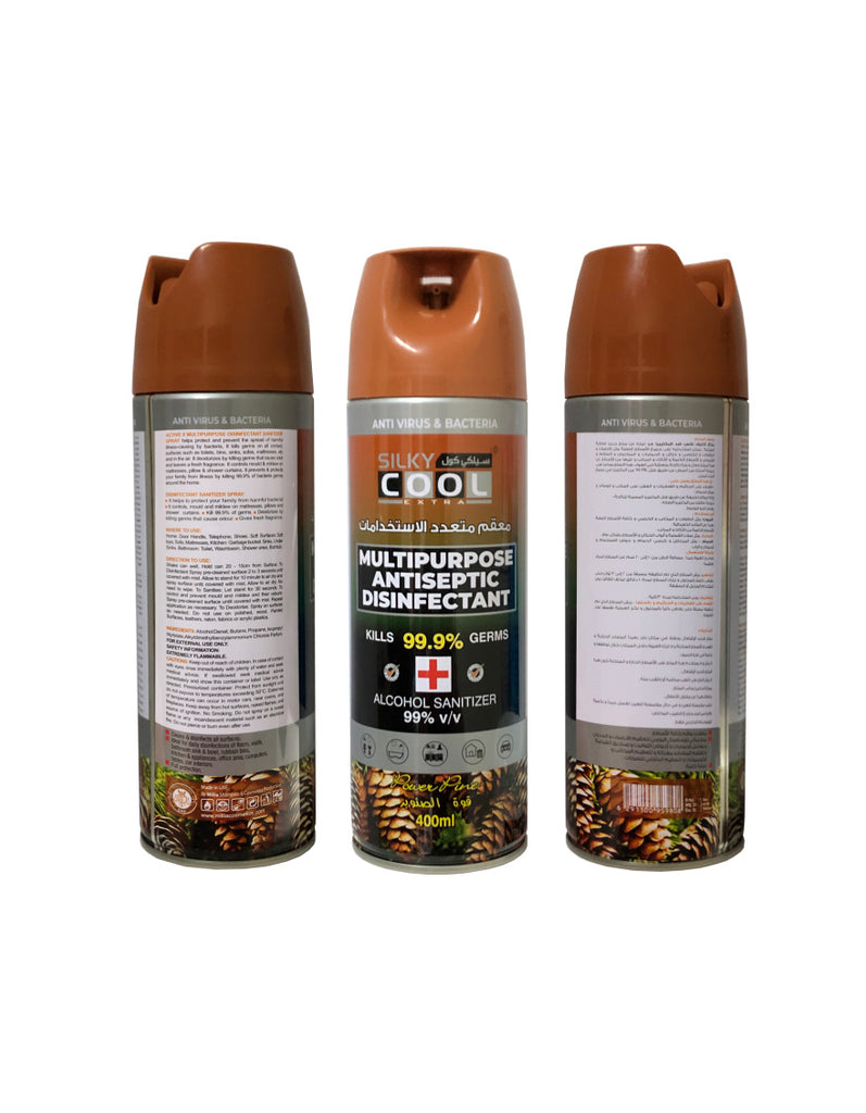 Silky Cool Multipurpose Antiseptic Disinfectant 400 Ml- Power Pine ...