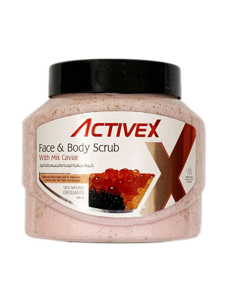 Buy ActiveX Face & Body Scrub 500ml - Mix Caviar | Luxurious Skincare ...