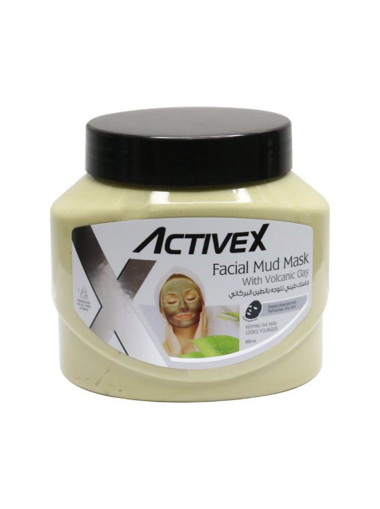 Buy ActiveX Facial Mud Mask 500 Ml - Volcanic Clay | Detoxifying ...