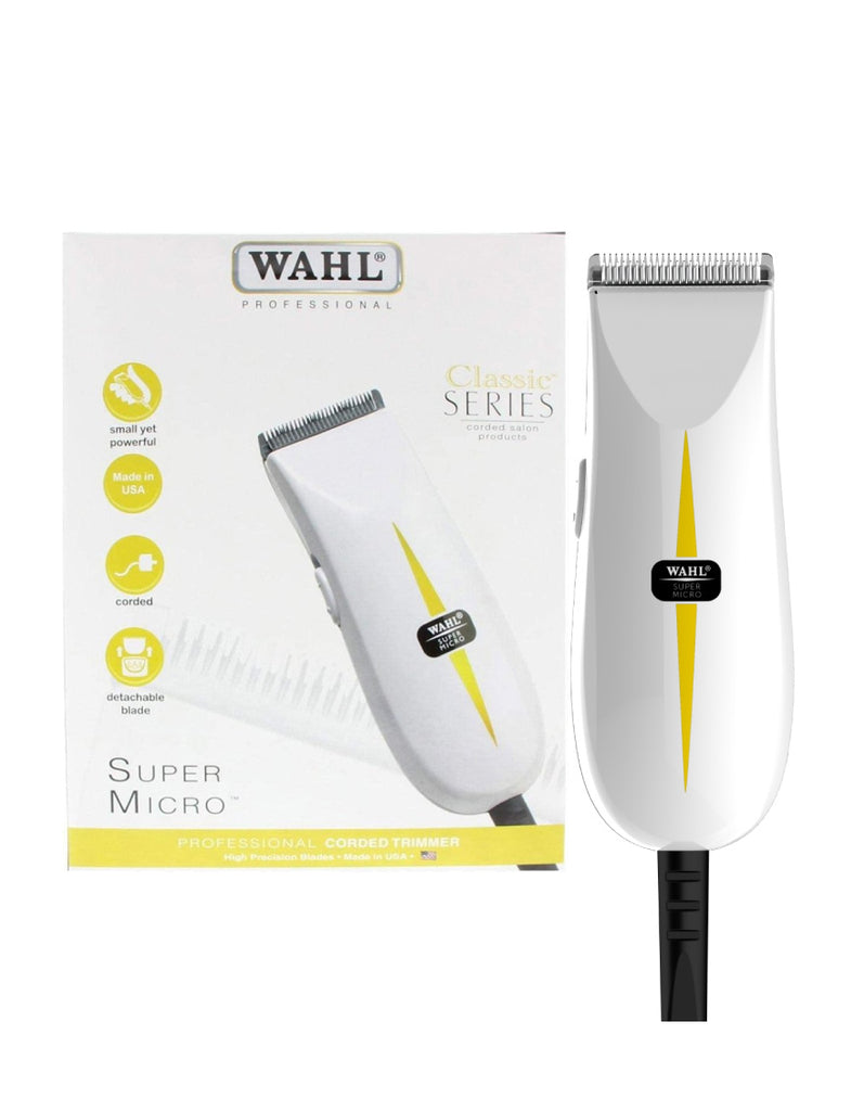 WAHL Super Micro Trimmer White 8689-1136 – Milia Cosmetics