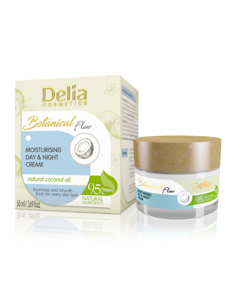 Delia Botanical Flow Coconut Moisturizing Cream Day/Night 50ml – Milia ...